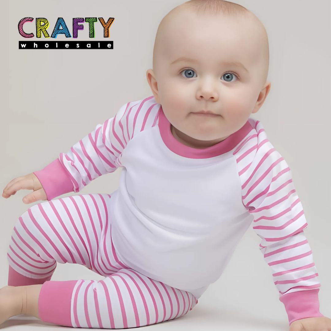 Sublimation Striped Pyjamas – Crafty Wholesale Limited